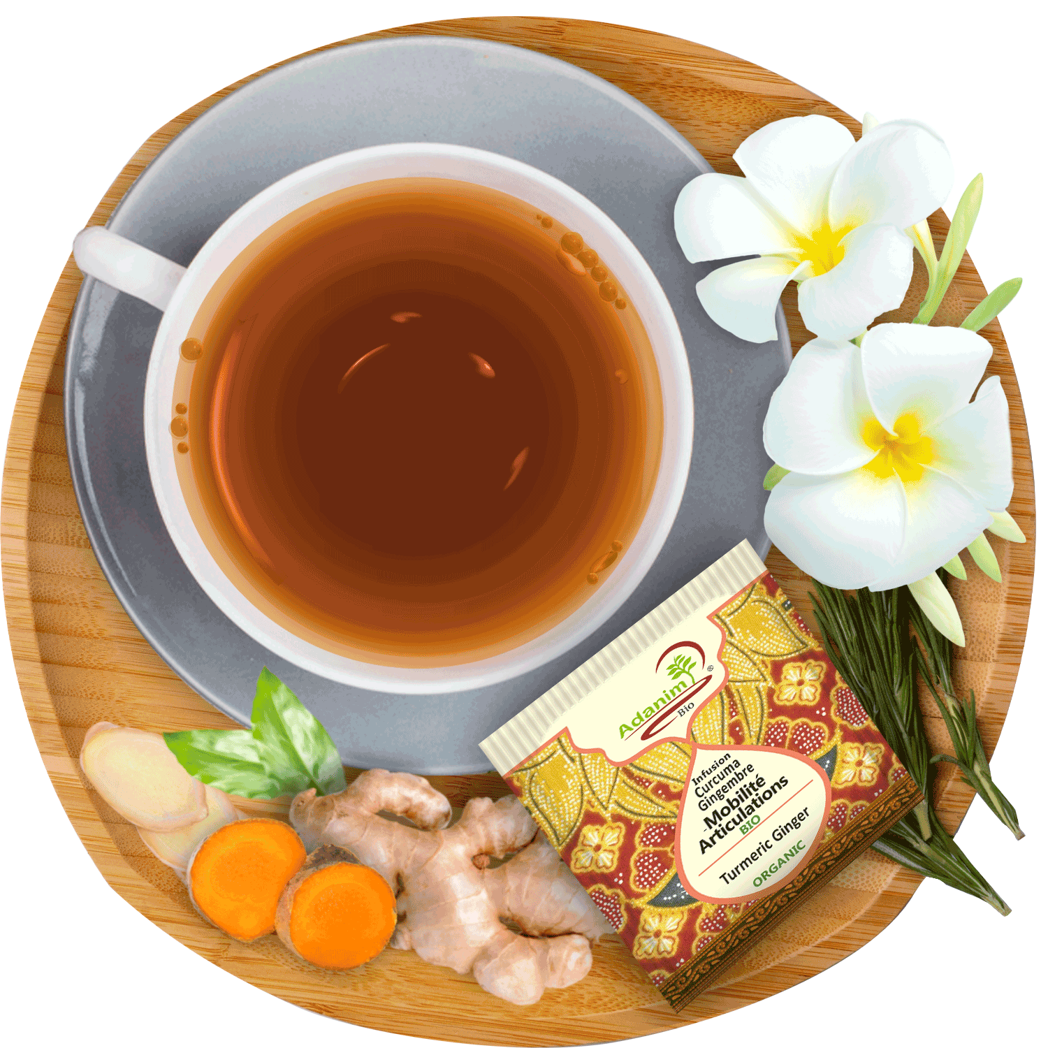 Turmeric Ginger Ayurvedic Herbal Tea - Liber-Tea