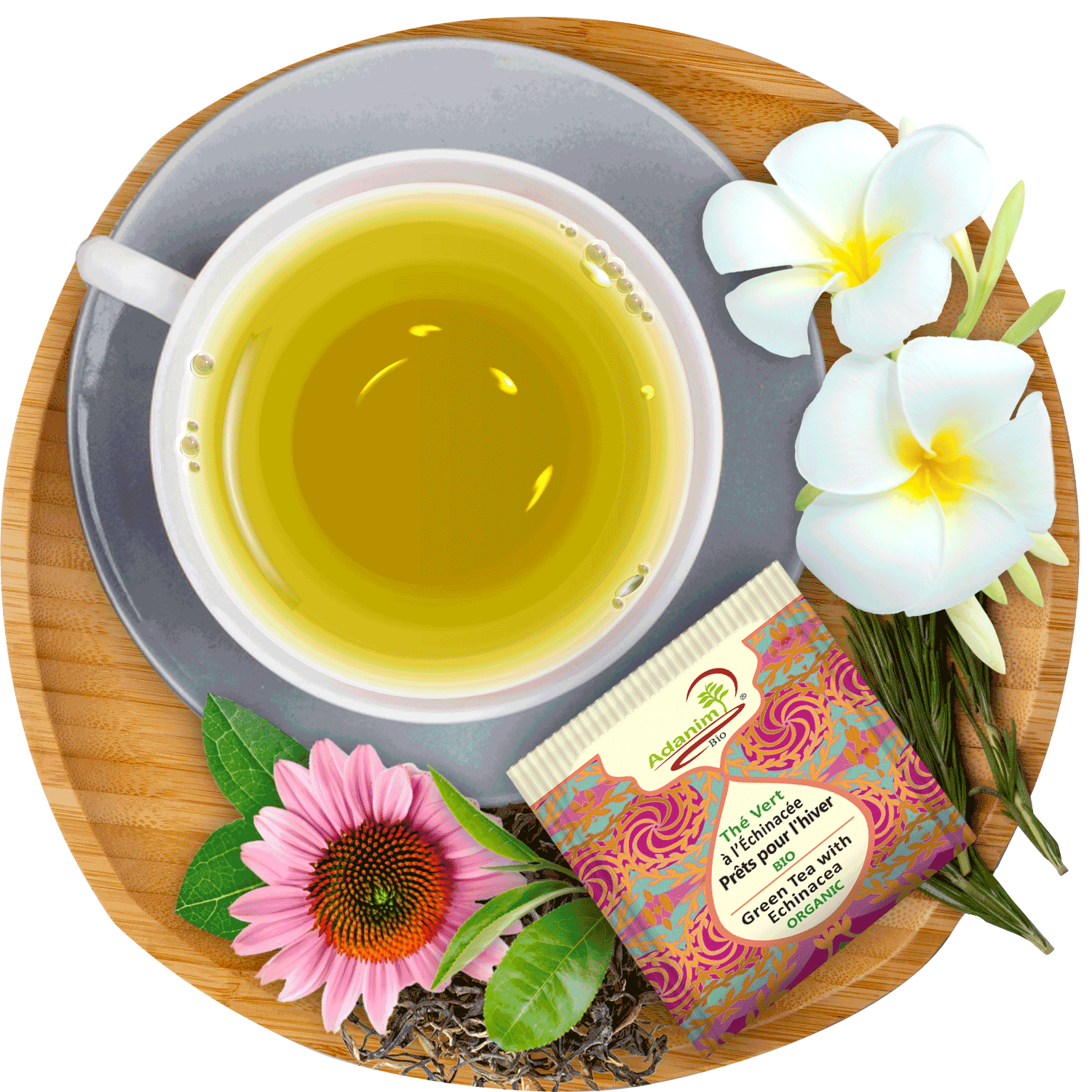 Immune Boosting Tea with Green Tea and Echinacea - Liber-Tea